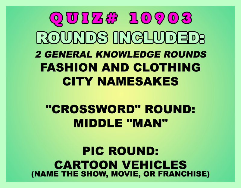 Mar 2, 2026 Quiz Packet – TheQuizmasters